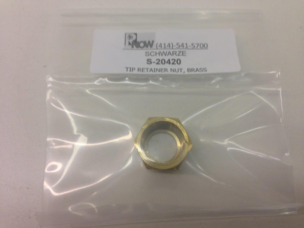 TIP RETAINER NUT, BRASS | RNOW Inc TIP RETAINER NUT, BRASS | RNOW Inc